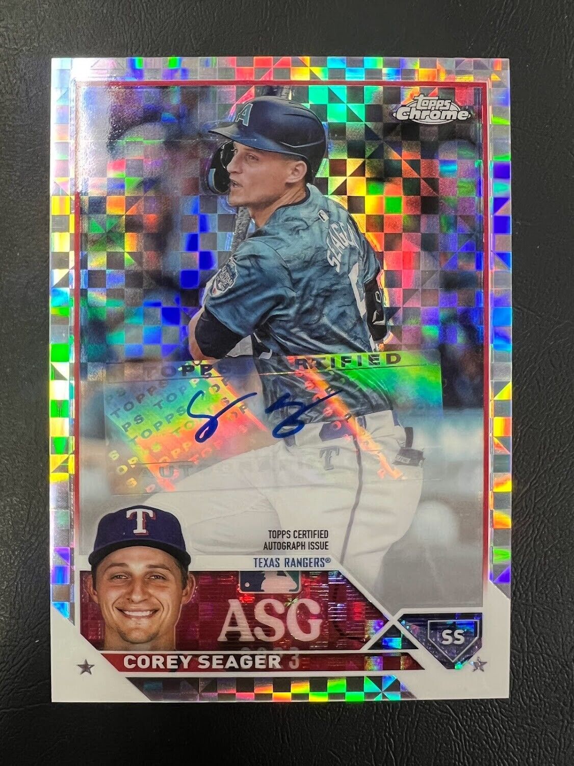 2023 Topps Chrome Update Corey Seager X-Fractor ASG Auto 62/125 ASGA-C – BoxSeat Collectibles